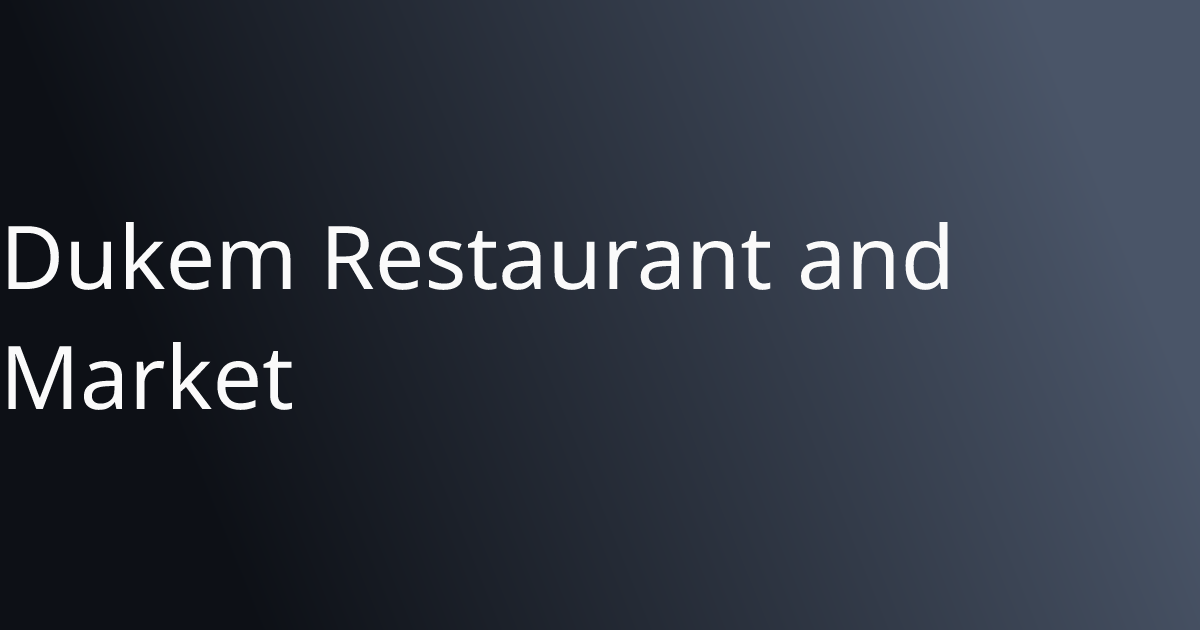 Best Ethiopian in Burien, WA | Dukem Restaurant and Market | Order Online